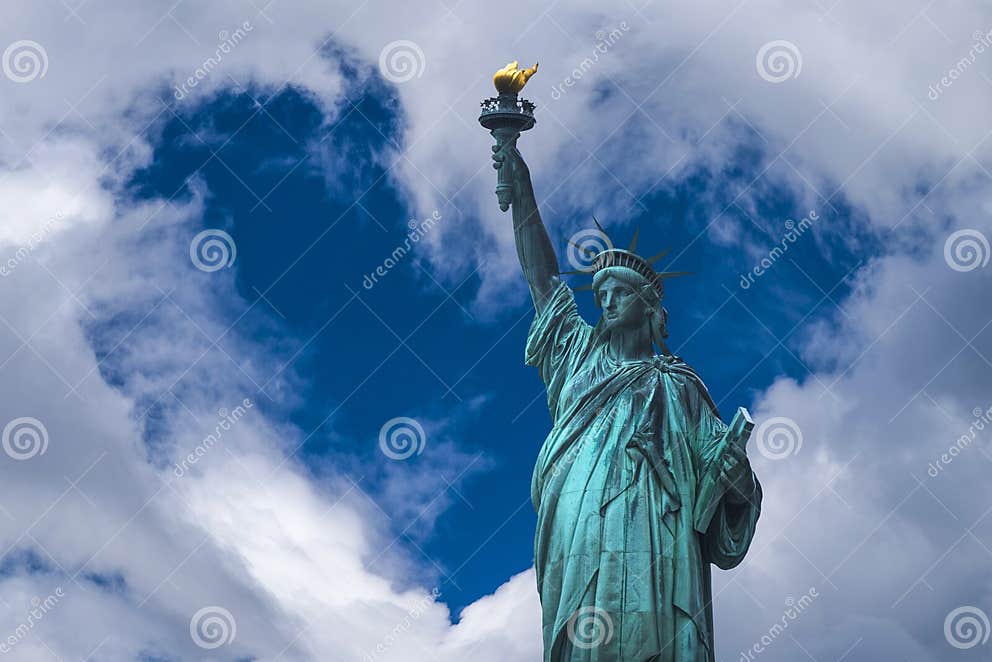 Statue of Liberty stock image. Image of history, landmark - 123147587