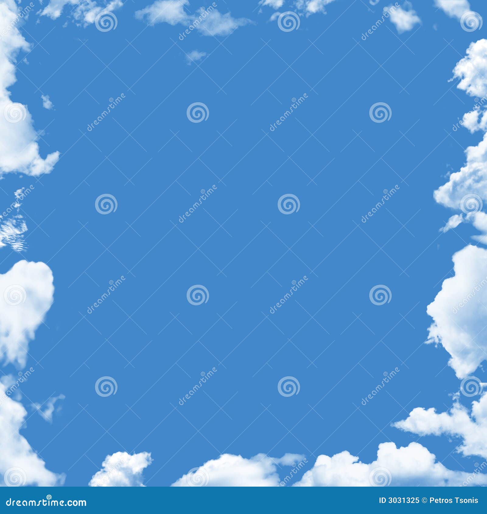 Clouds frame stock image. Image of design, border, nature - 3031325