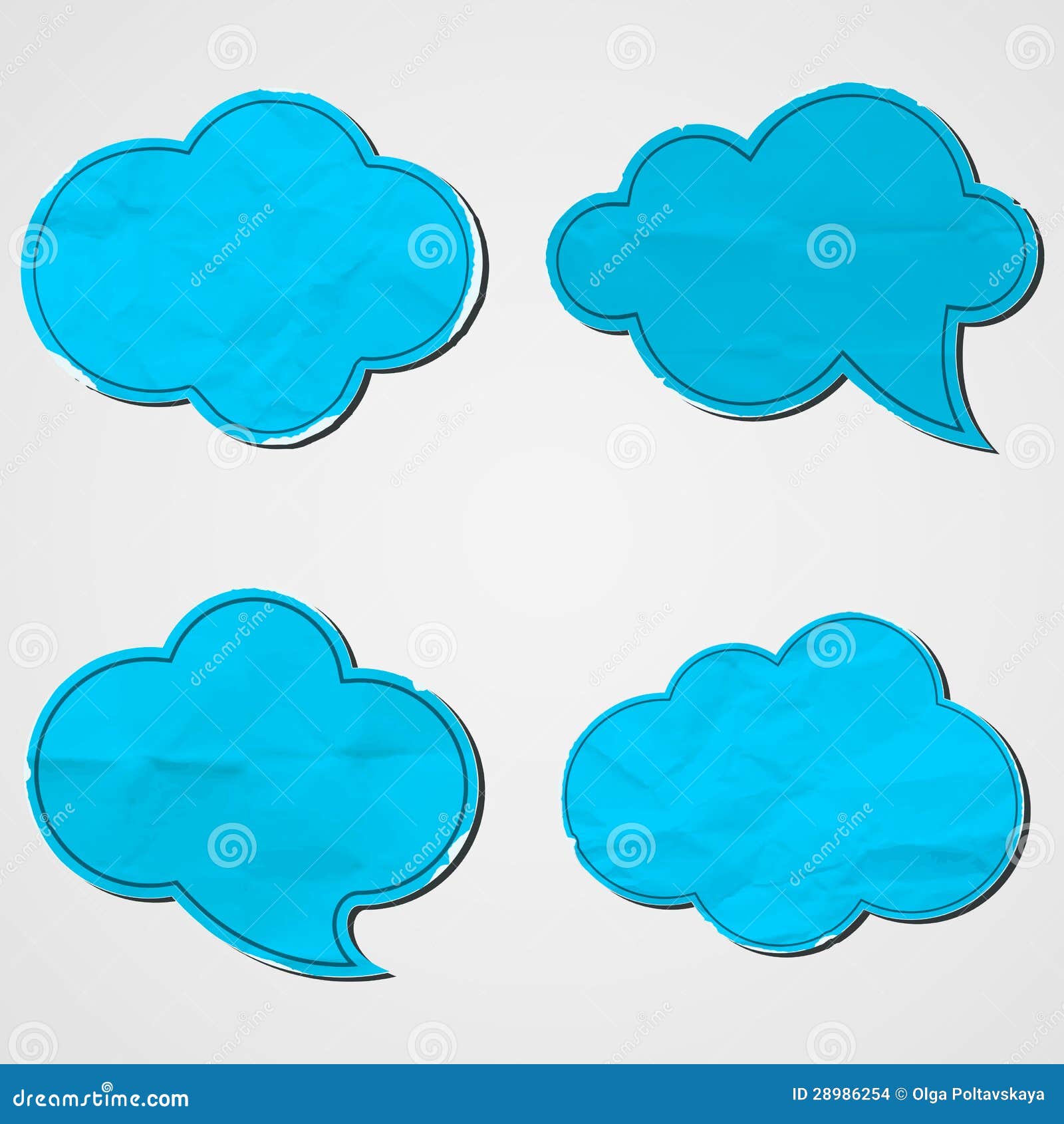 Clouds frames stock vector. Illustration of note, frame - 28986254