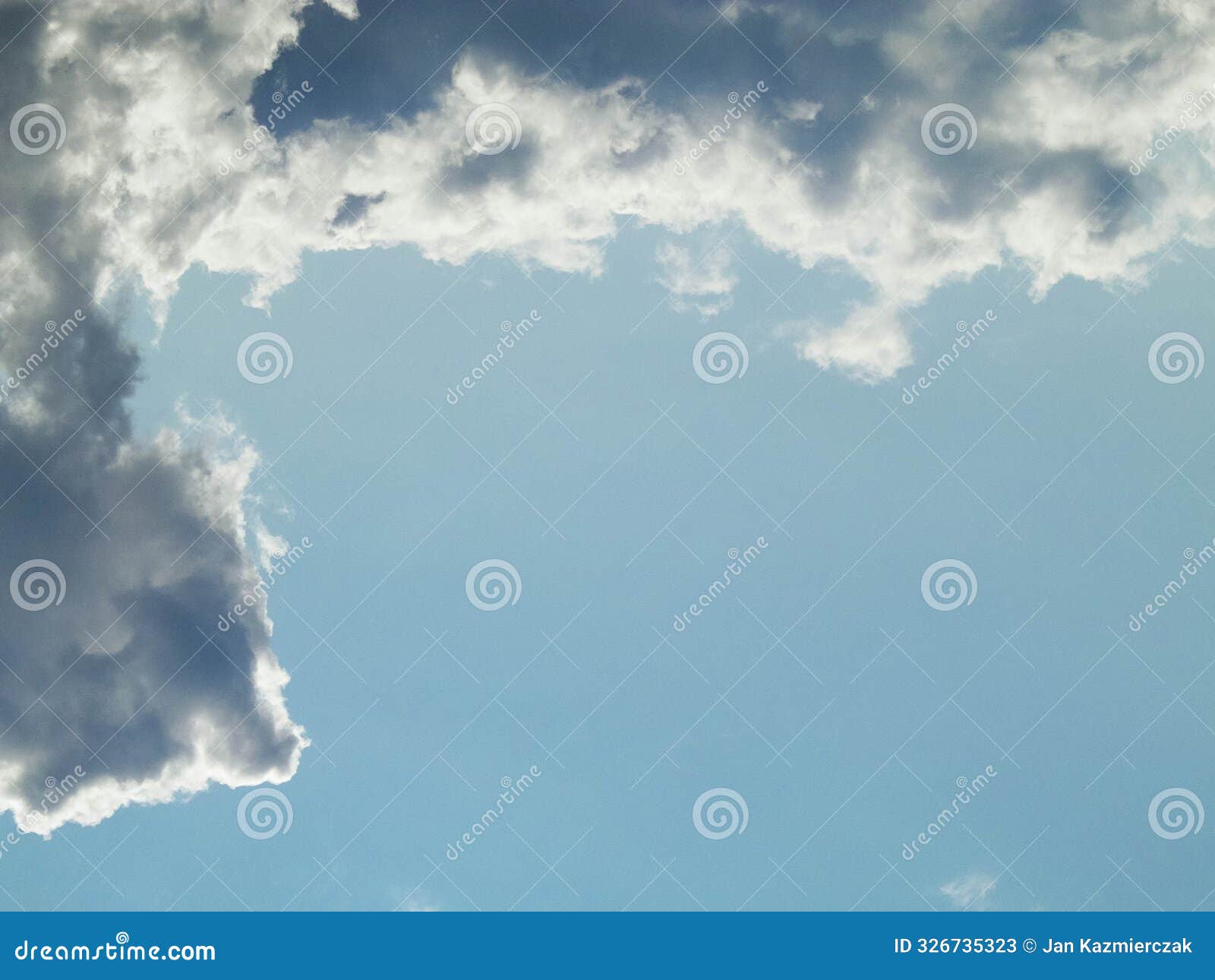Clouds Gathering on Blue Sky Stock Image - Image of environment ...