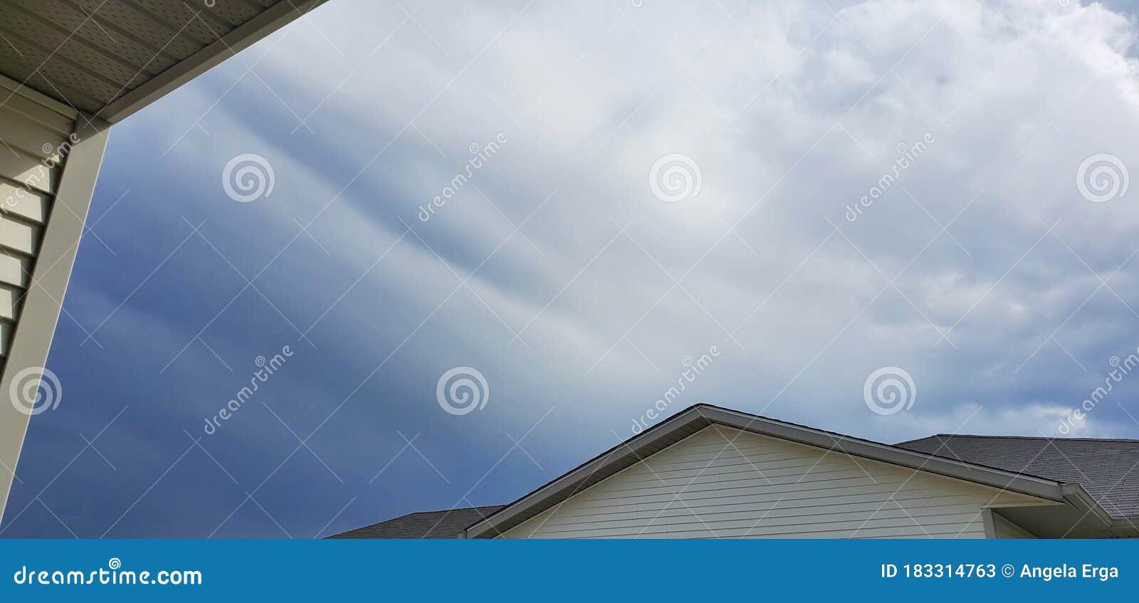 Clouds Getting Ready for a Rain Storm Stock Image - Image of ceiling ...