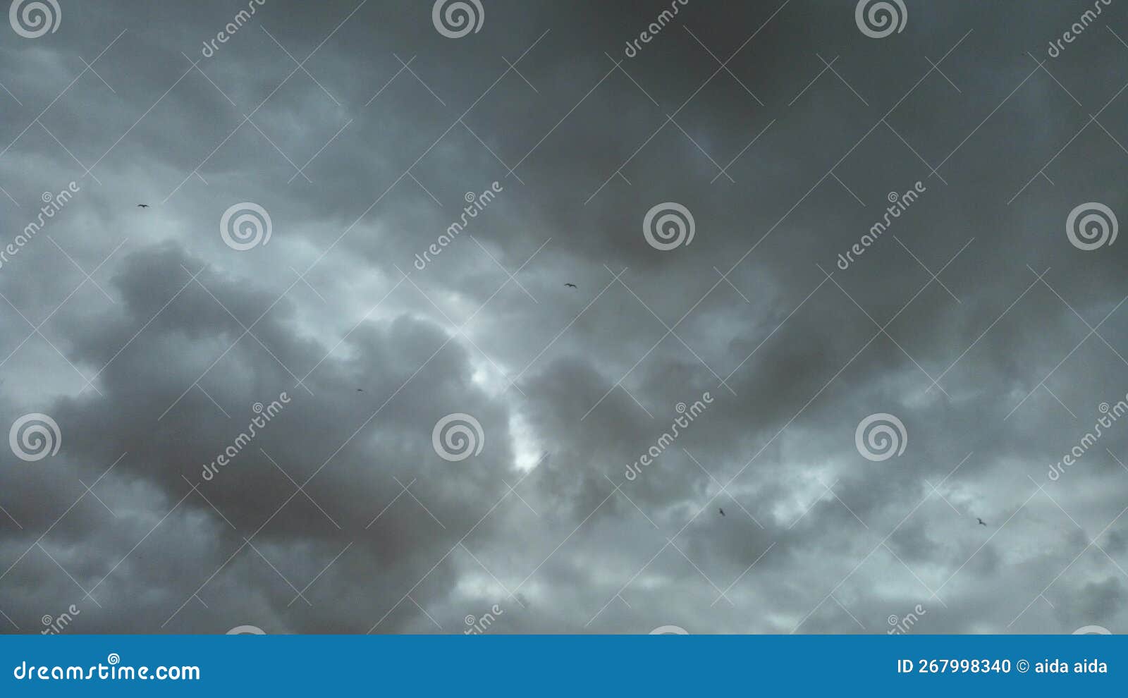 Clouds Laden with Rain in a Clear, Pollution-free Sky Stock Photo ...