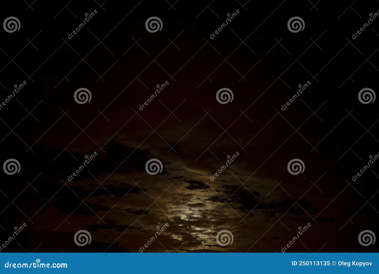 Clouds in Light of Moon. Sky at Night Stock Image - Image of moody ...