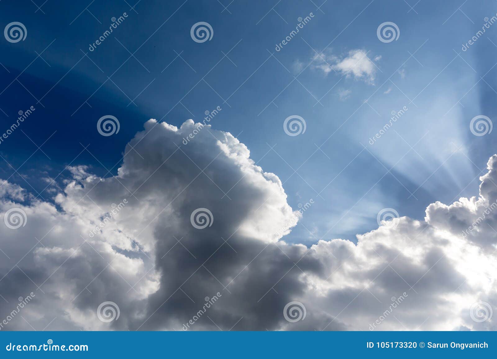 Clouds and light ray stock photo. Image of white, sunlight - 105173320
