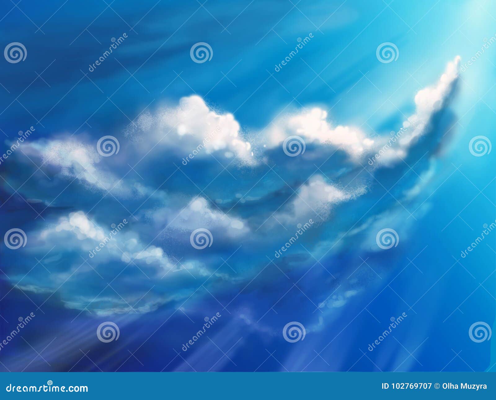 Clumpy Clouds Stock Illustrations – 4 Clumpy Clouds Stock Illustrations ...
