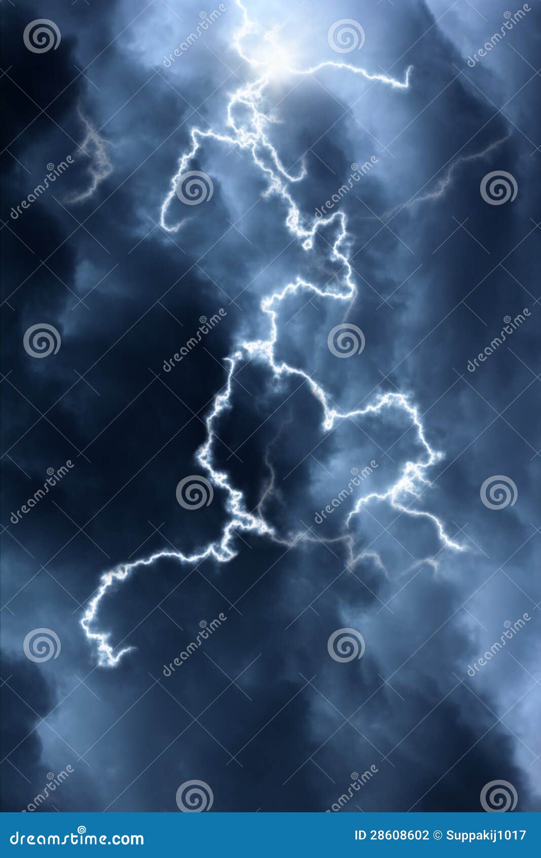 Clouds and lightning stock photo. Image of light, atmosphere - 28608602