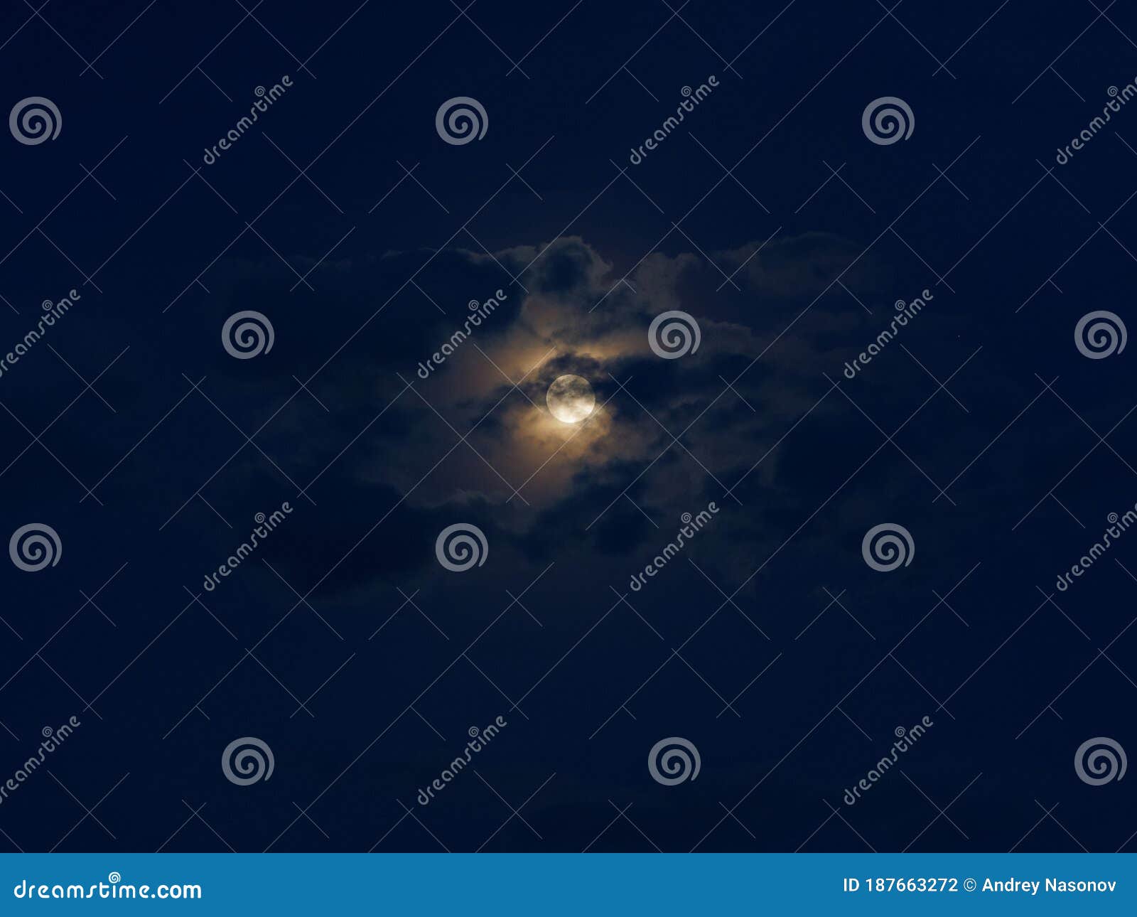 Clouds in the Moonlight from Moon. Stock Photo - Image of science ...