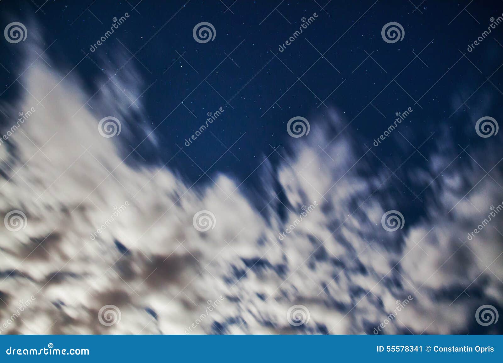 Clouds in motion stock image. Image of universe, night - 55578341