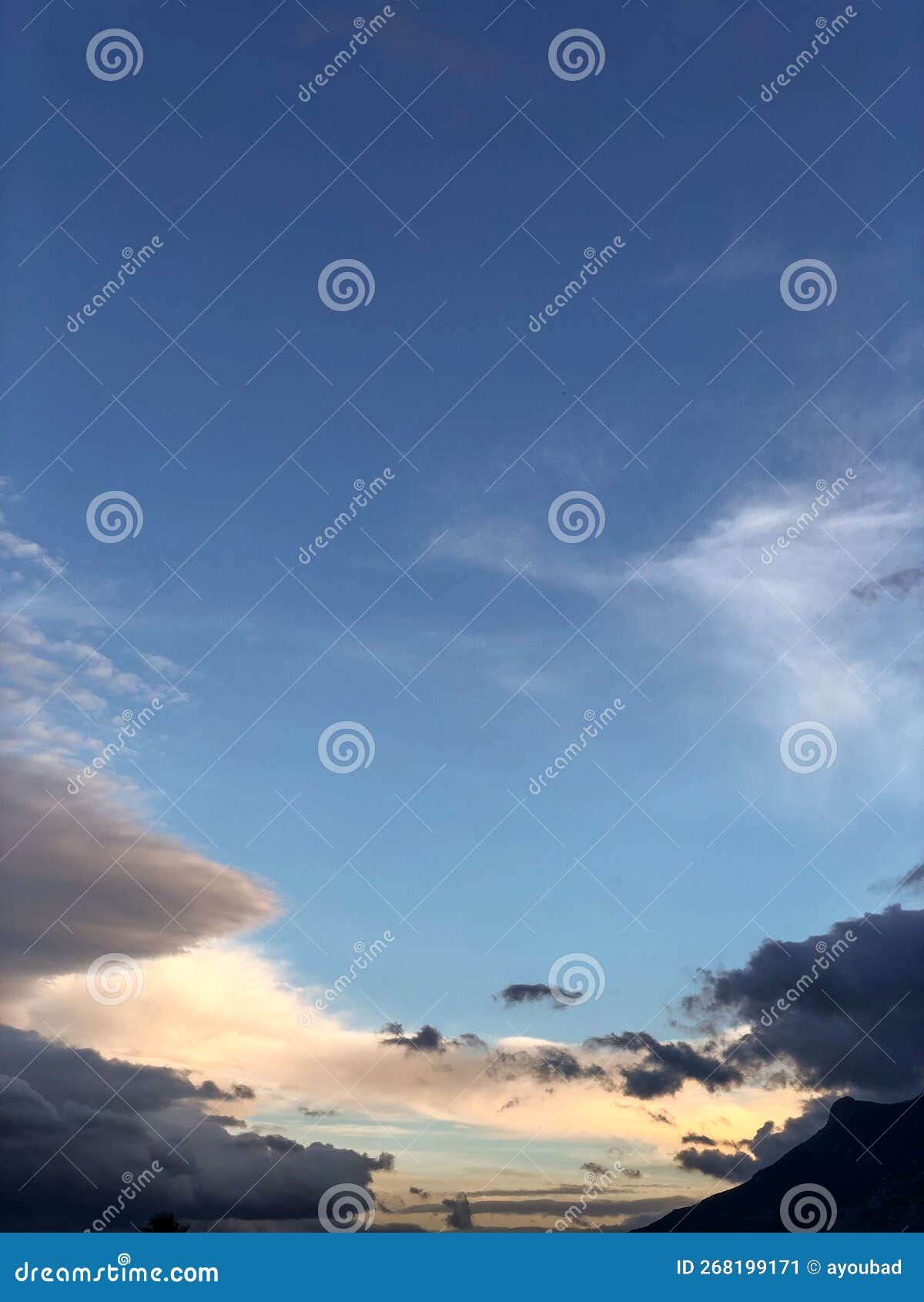 Clouds moving in the sky stock image. Image of cloudscape - 268199171