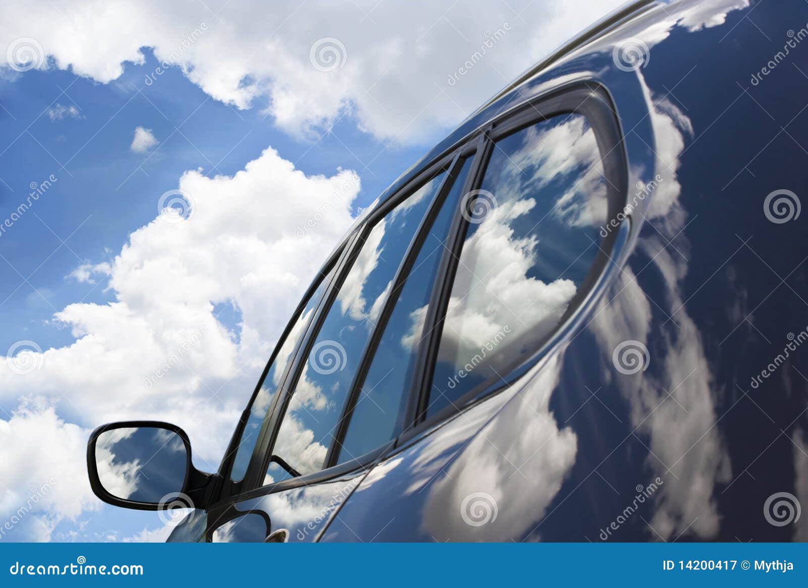 Clouds on the new car. stock image. Image of clouds, nature - 14200417