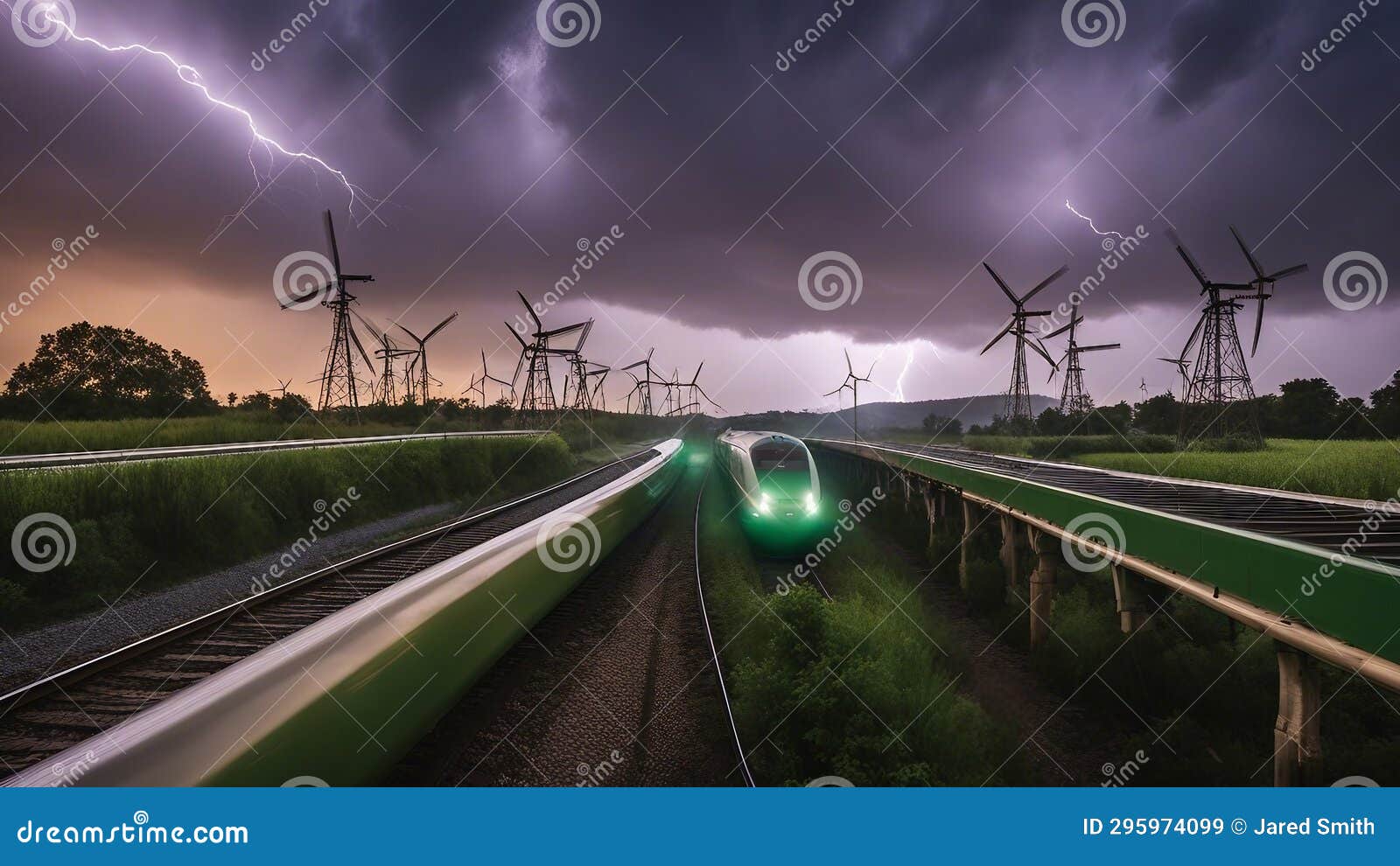 Clouds in the Night a Lightning, Speedy Train Lightning, that is ...
