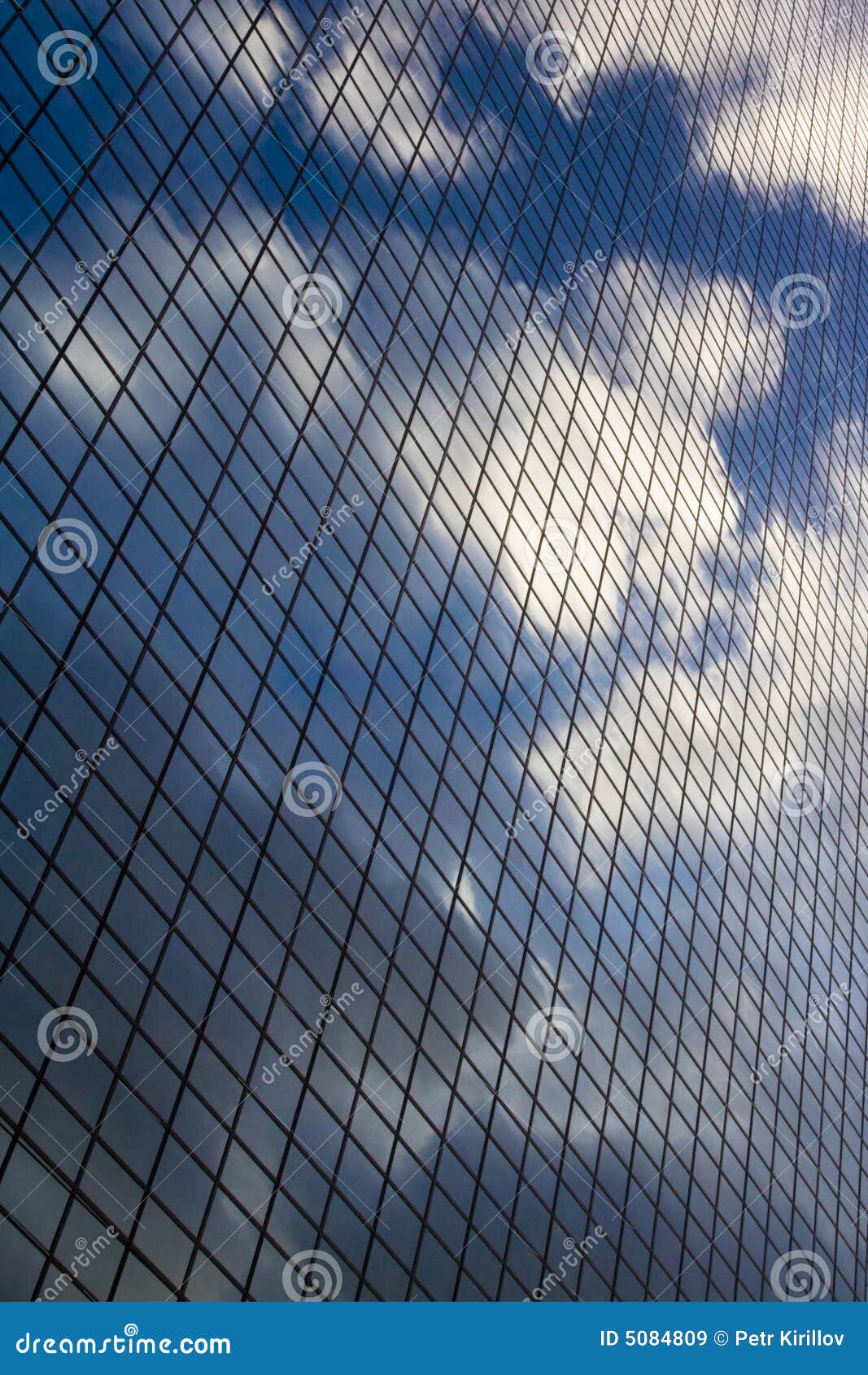 Clouds on the Office Building Stock Image - Image of town, business ...