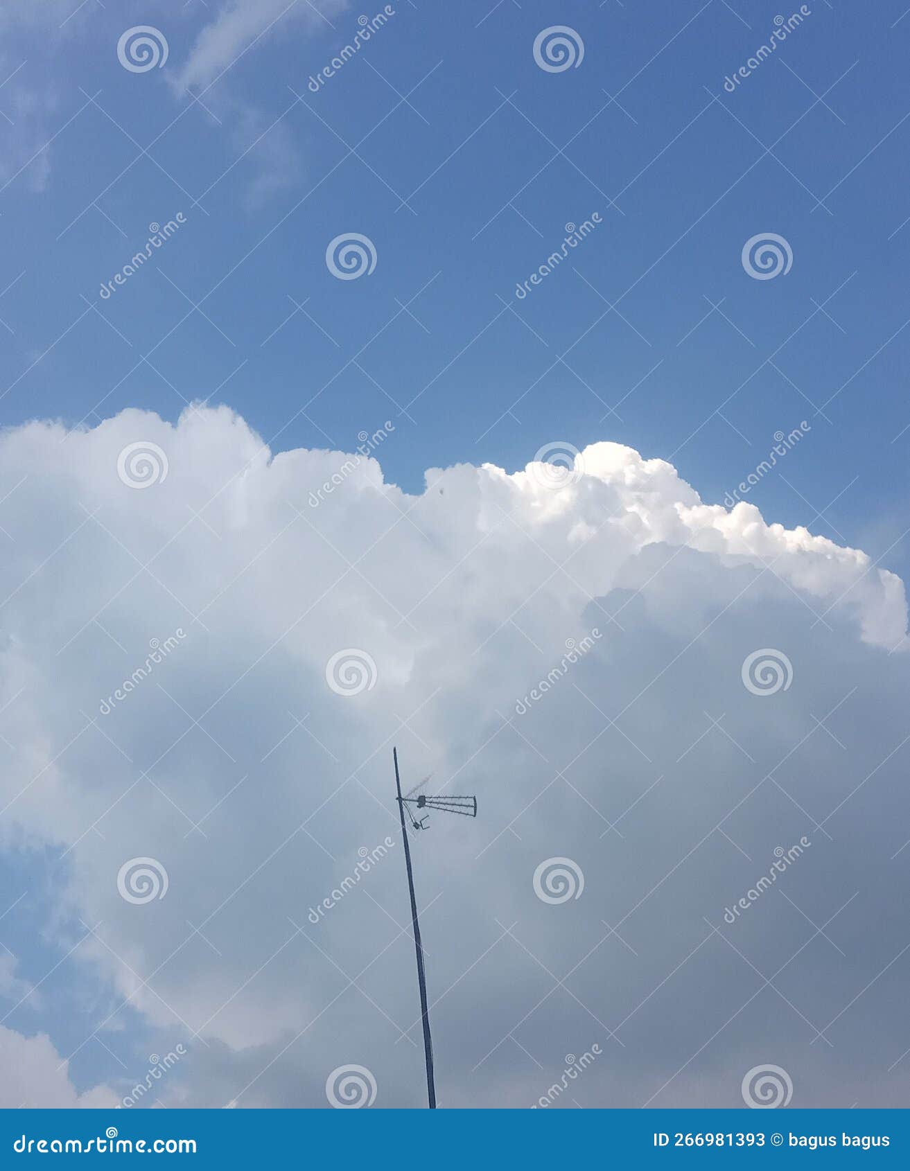 Clouds with One Beautiful Object Stock Image - Image of clouds, object ...
