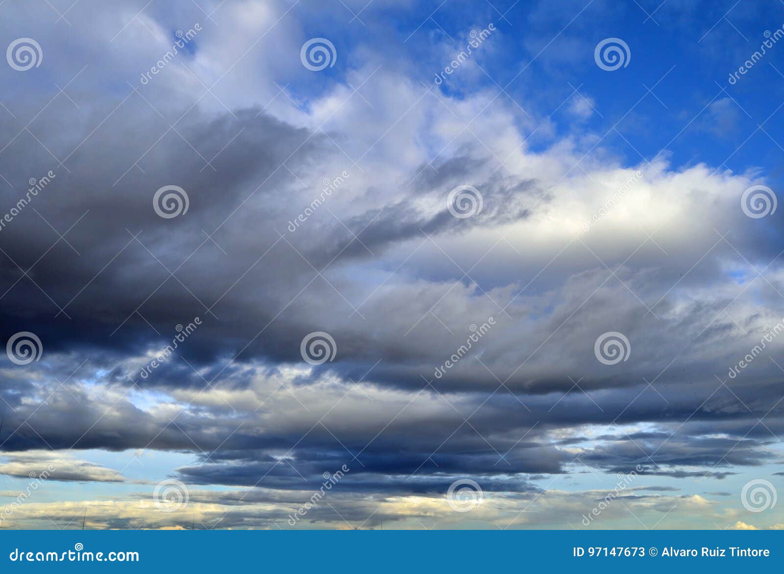 Clouds stock image. Image of weather, meteorology, winter - 97147673