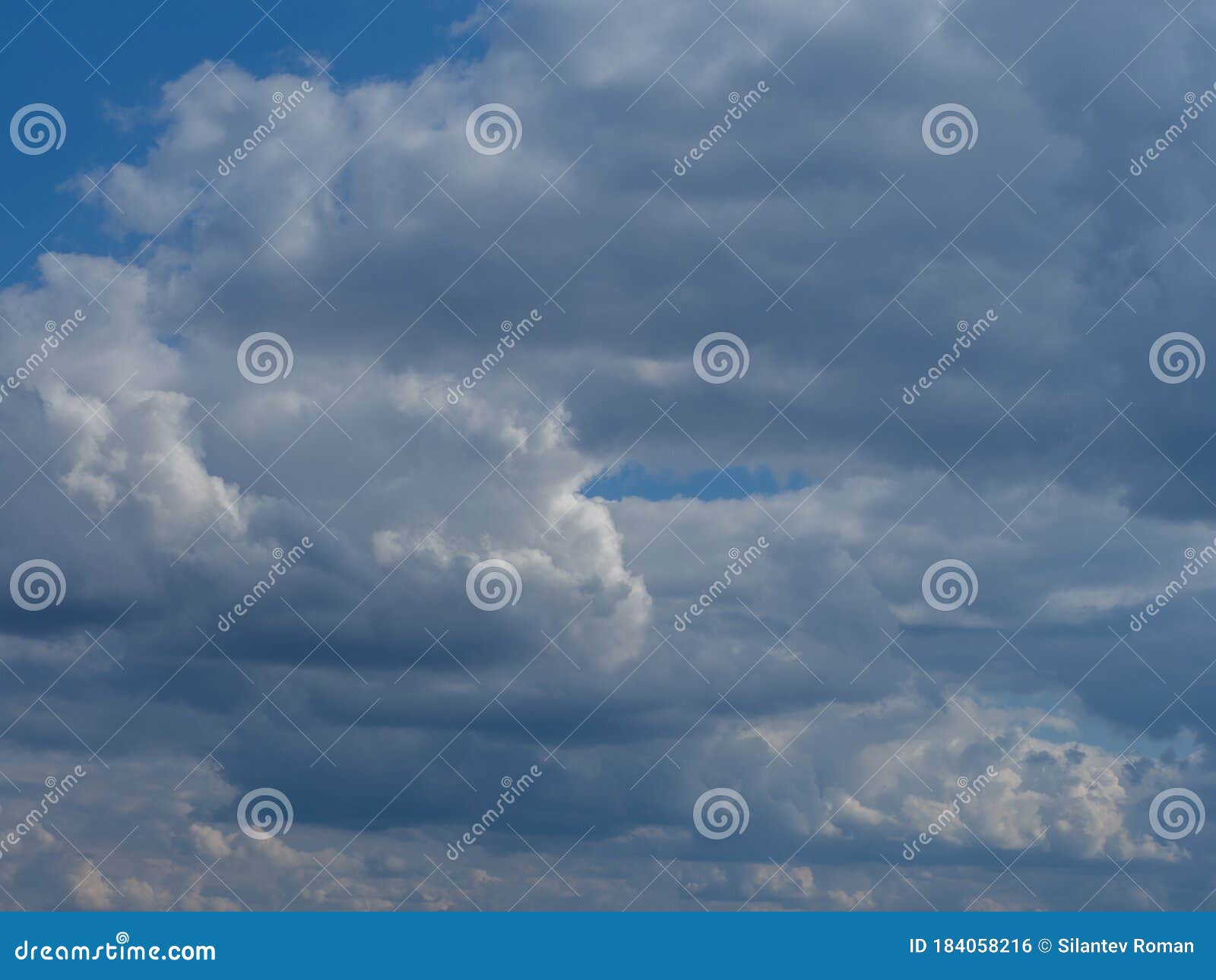 Clouds in the Open Blue Sky Stock Photo - Image of white, clean: 184058216