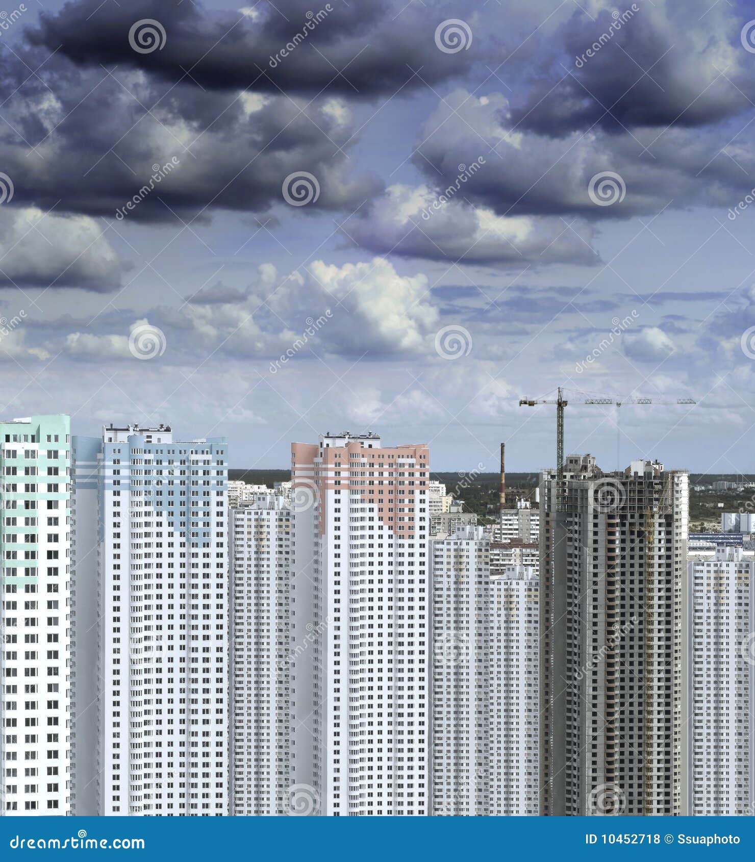 Clouds over building stock photo. Image of dark, boom - 10452718