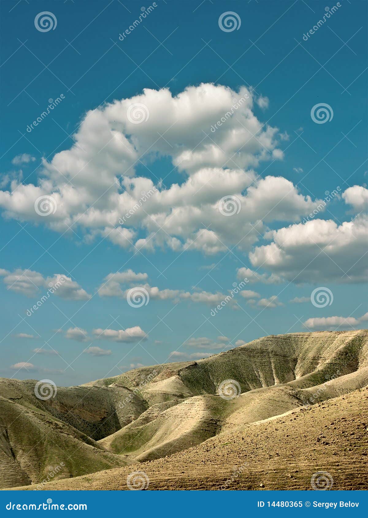 Clouds over the desert. stock image. Image of israel - 14480365