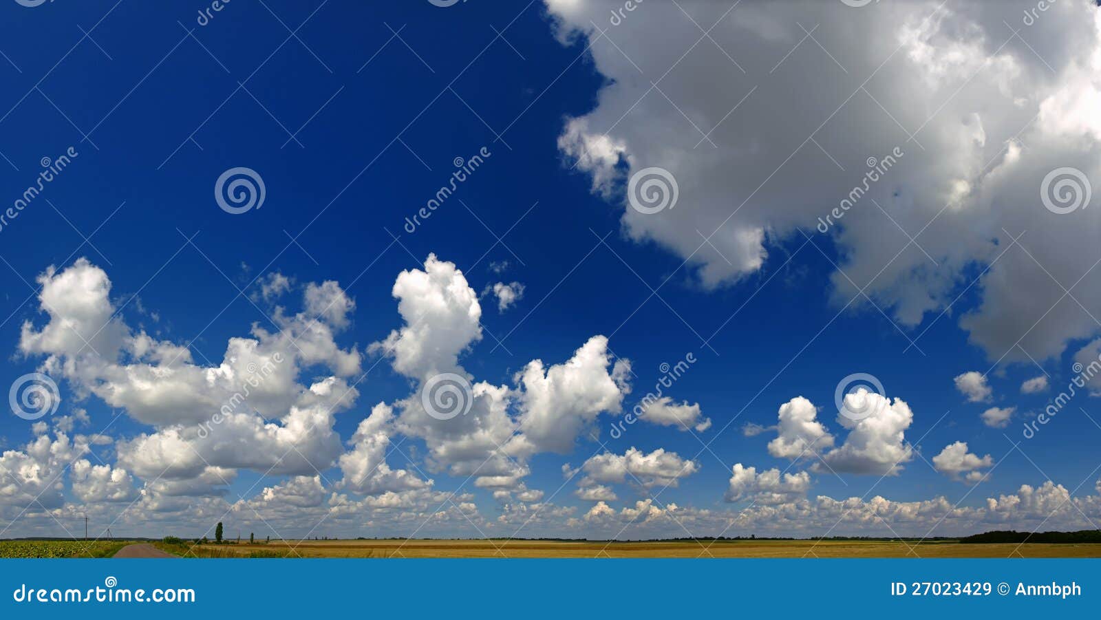 Clouds over fields stock image. Image of calm, country - 27023429