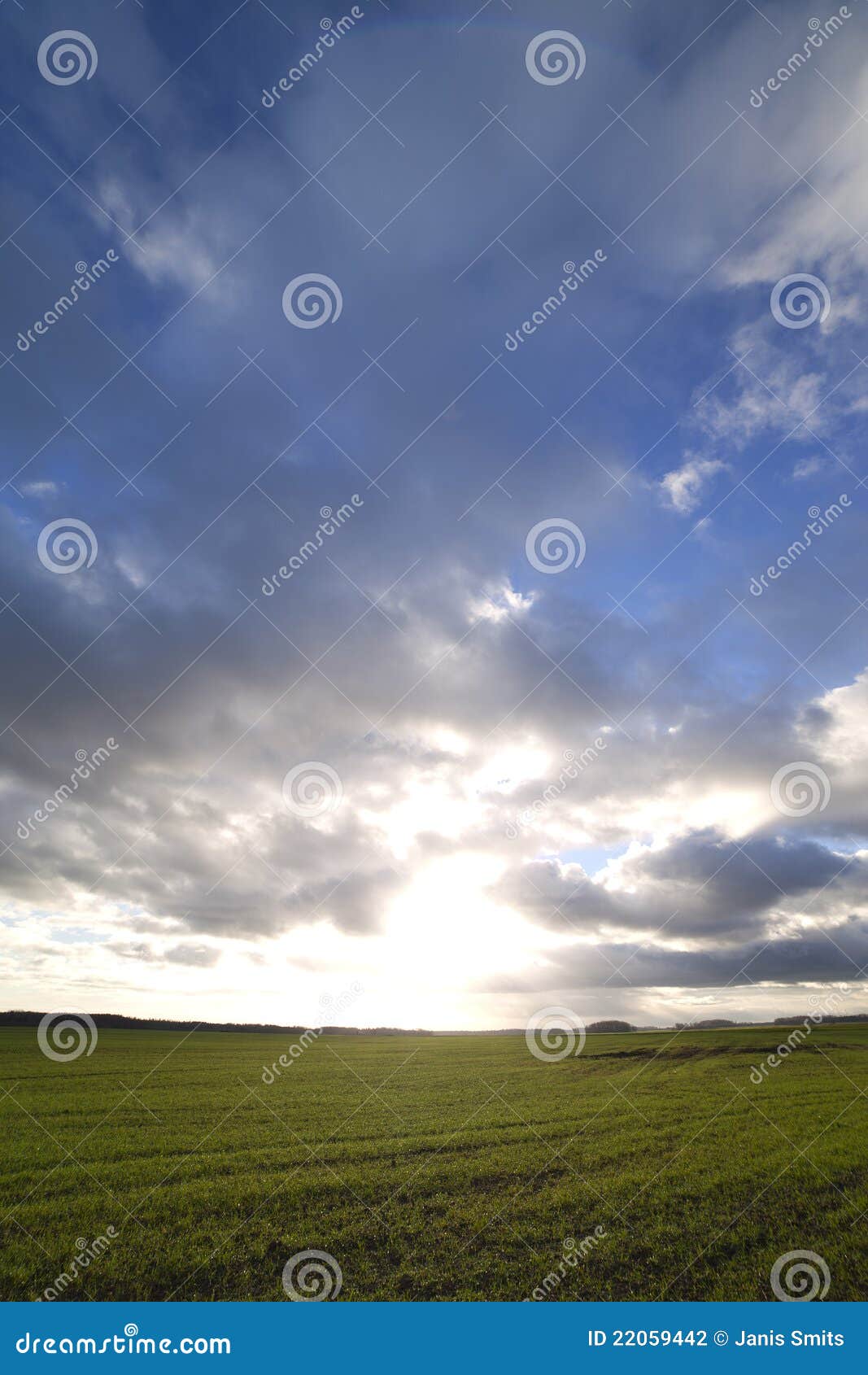 Clouds over land. stock photo. Image of front, countryside - 22059442
