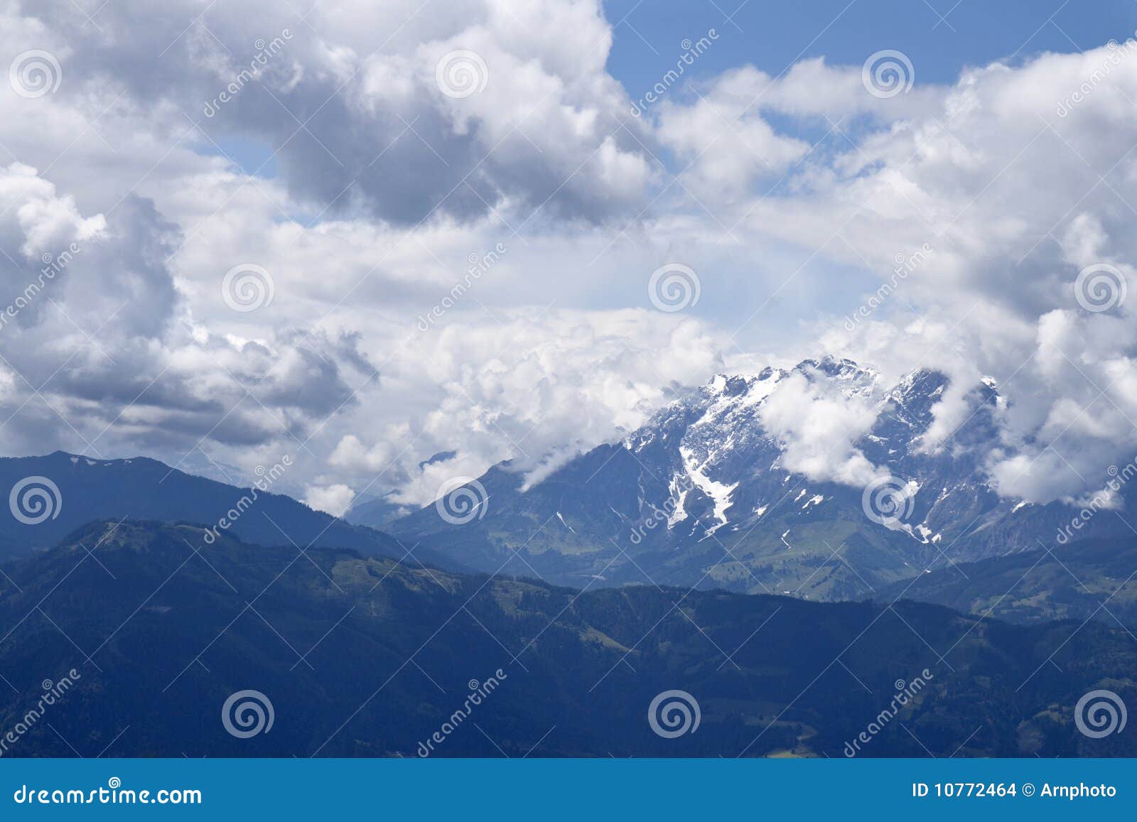 Clouds over the Mountains stock photo. Image of nature - 10772464