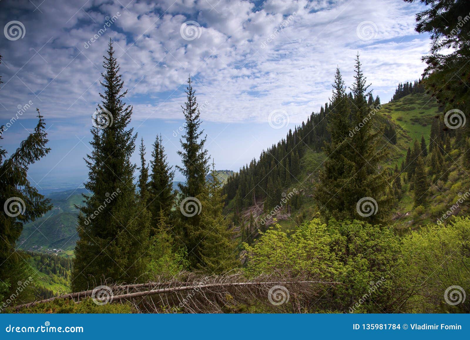 Clouds over the mountains. stock photo. Image of blue - 135981784