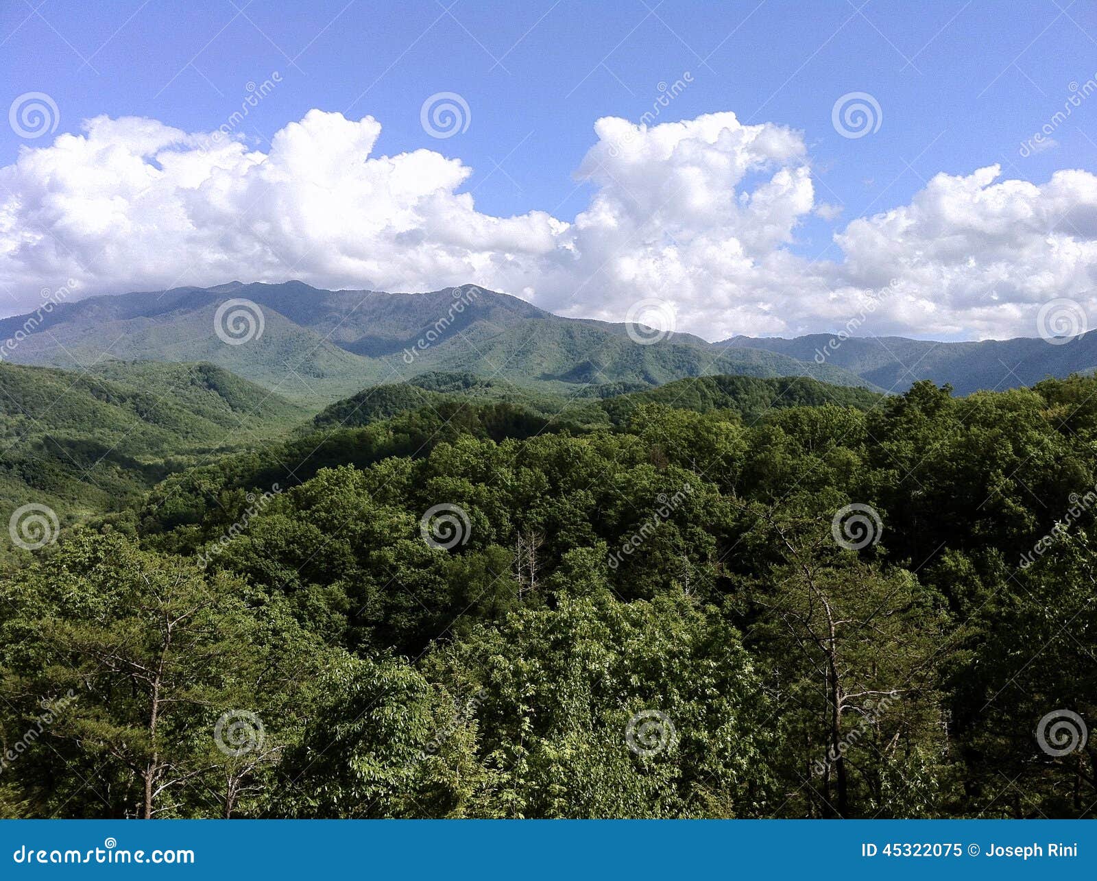 Clouds over a mountains stock image. Image of appalachian - 45322075