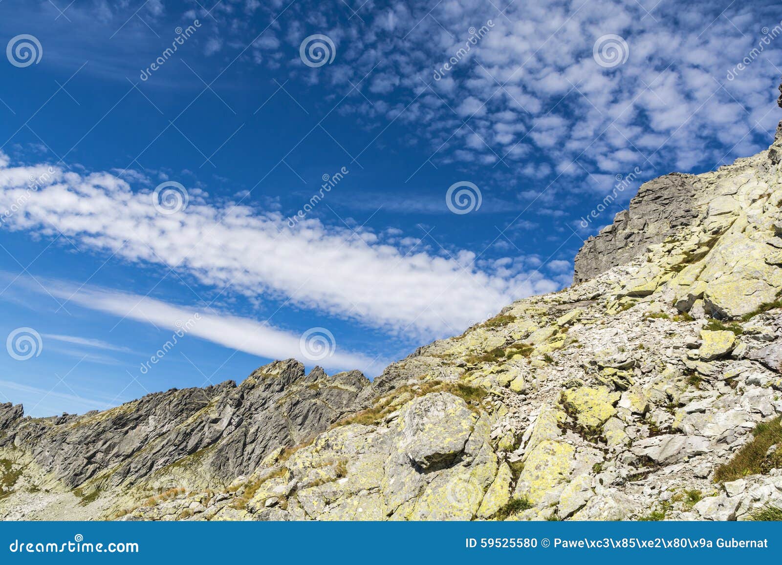 Clouds over the ridge stock photo. Image of slovakia - 59525580