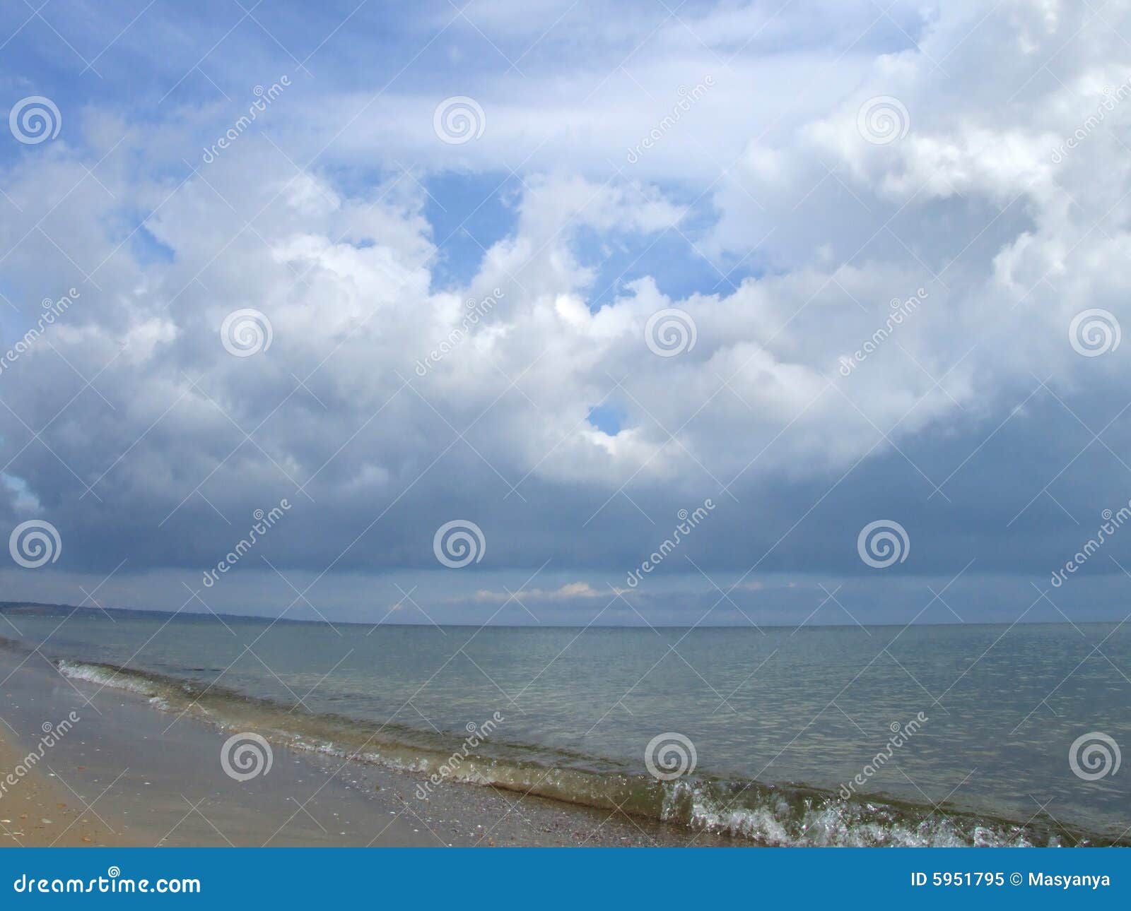 Clouds over the sea stock image. Image of wave, cloud - 5951795
