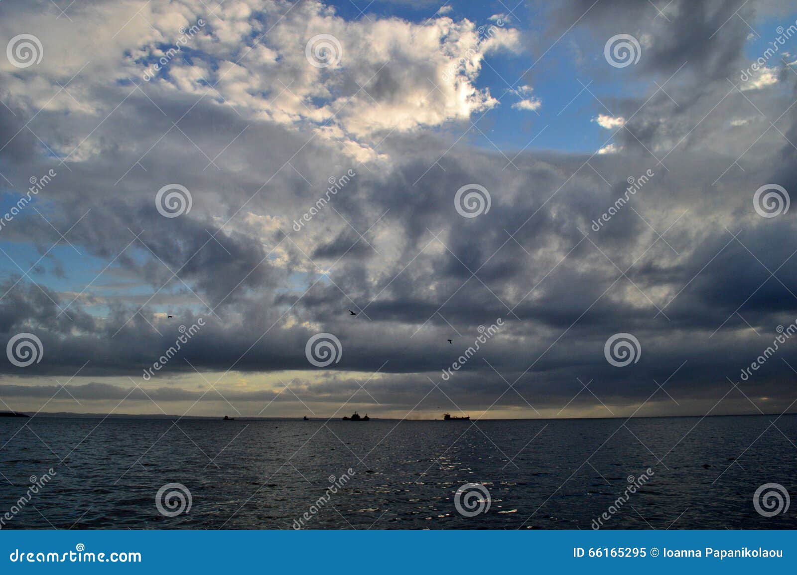 Clouds Over the Sea stock image. Image of beautiful, environment - 66165295
