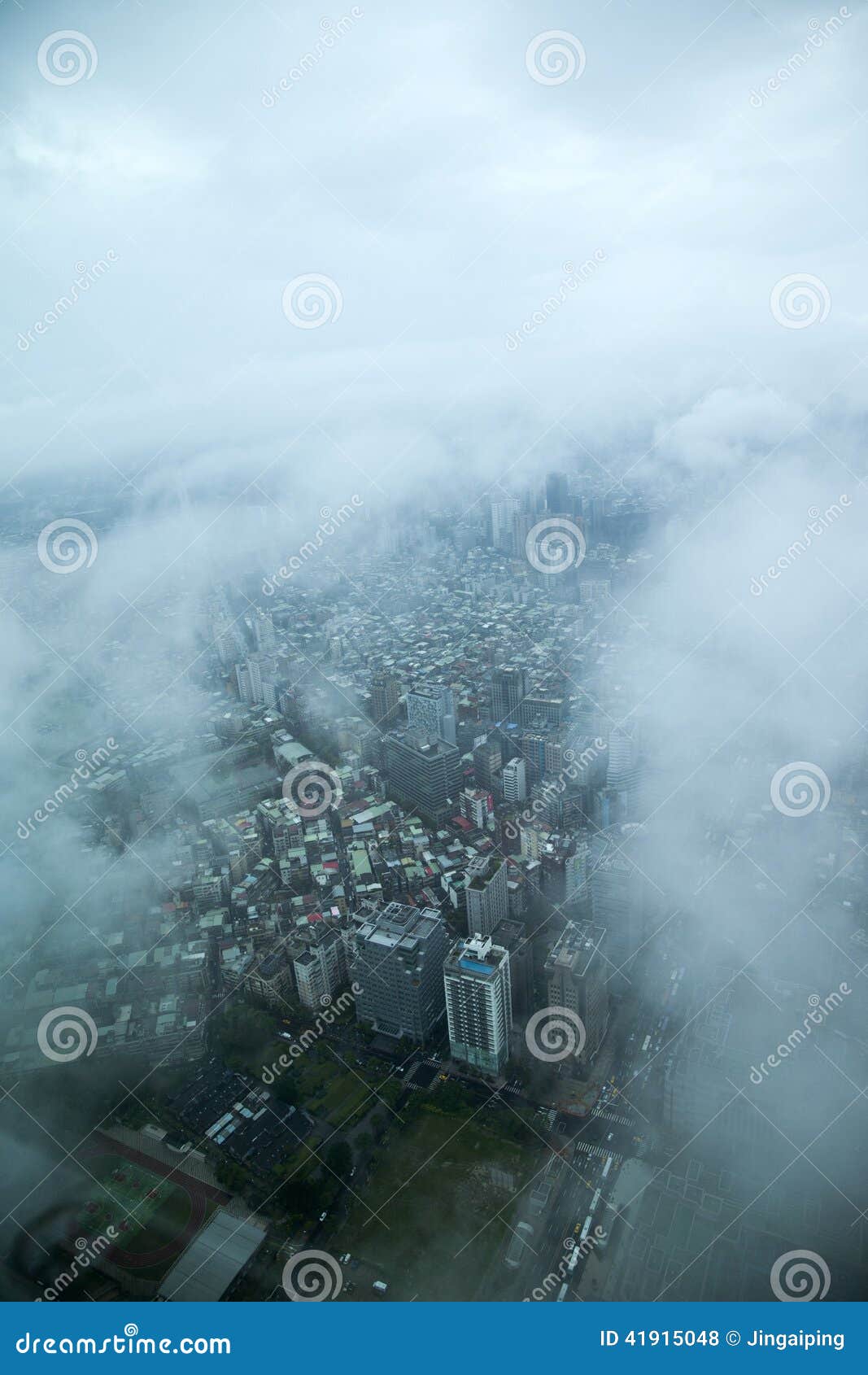 Clouds Overlooking Taipei 101 Tower in Taipei on King Stock Photo ...