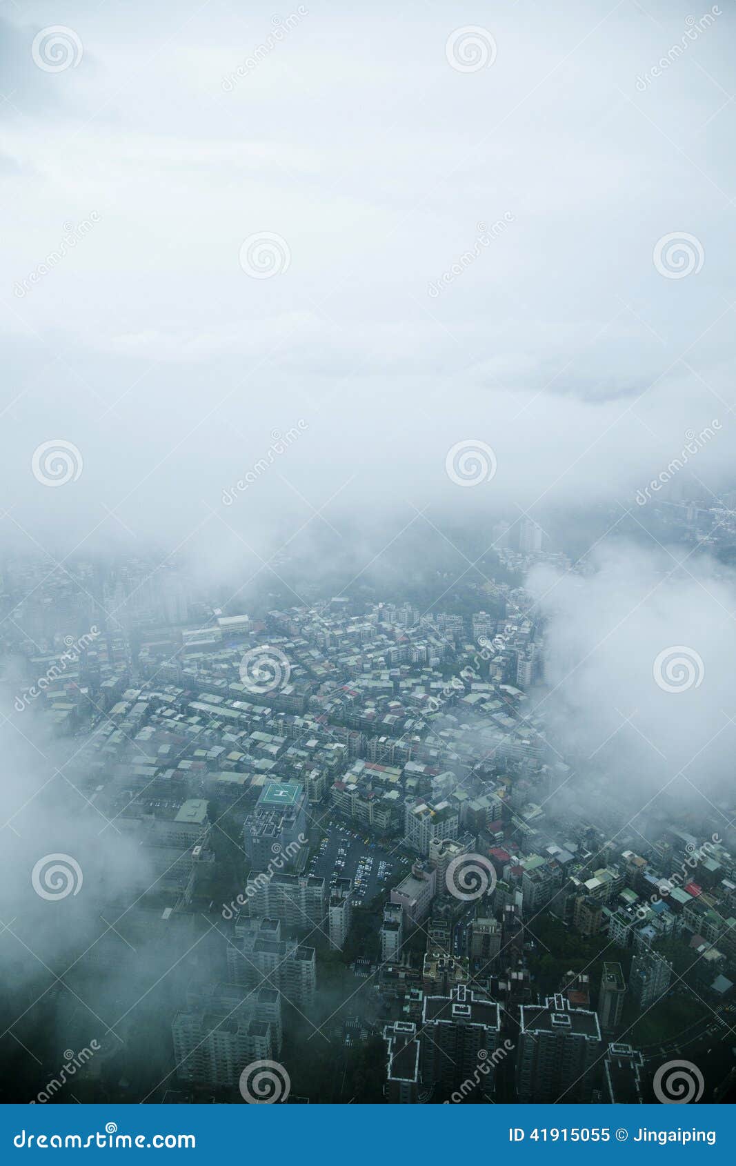 Clouds Overlooking Taipei 101 Tower in Taipei on King Stock Image ...