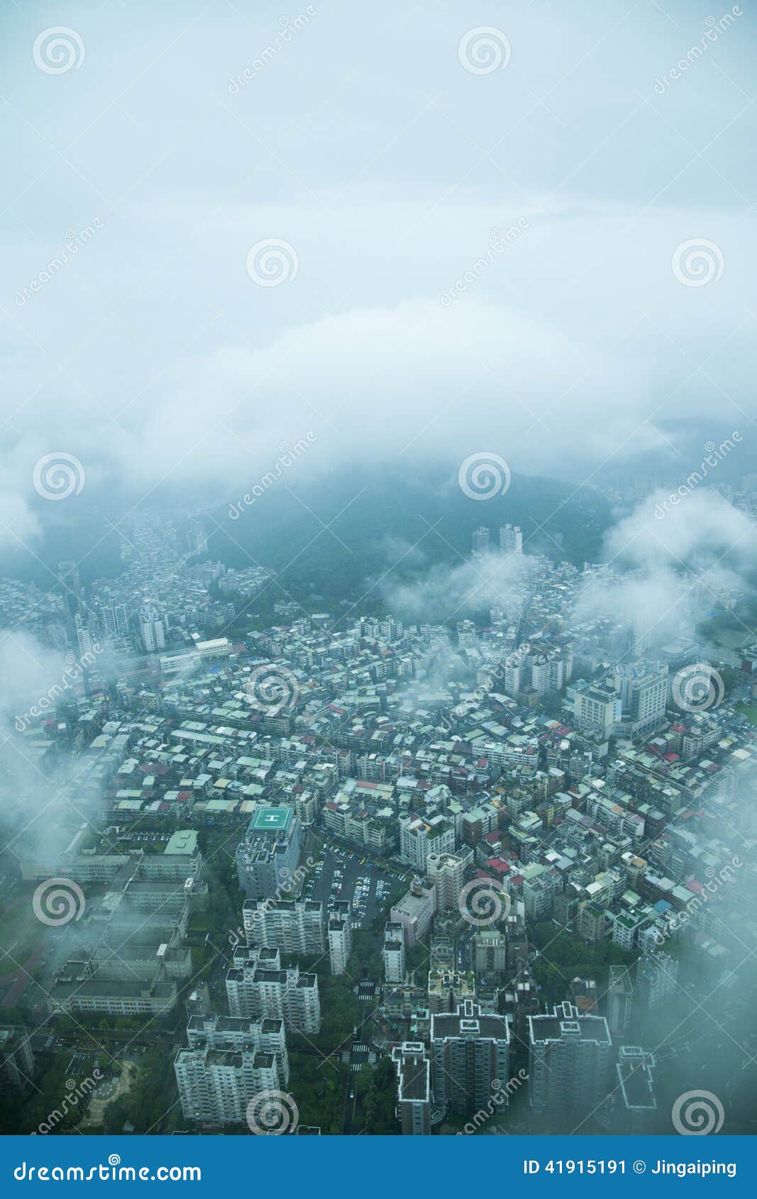 Clouds Overlooking Taipei 101 Tower in Taipei on King Stock Image ...