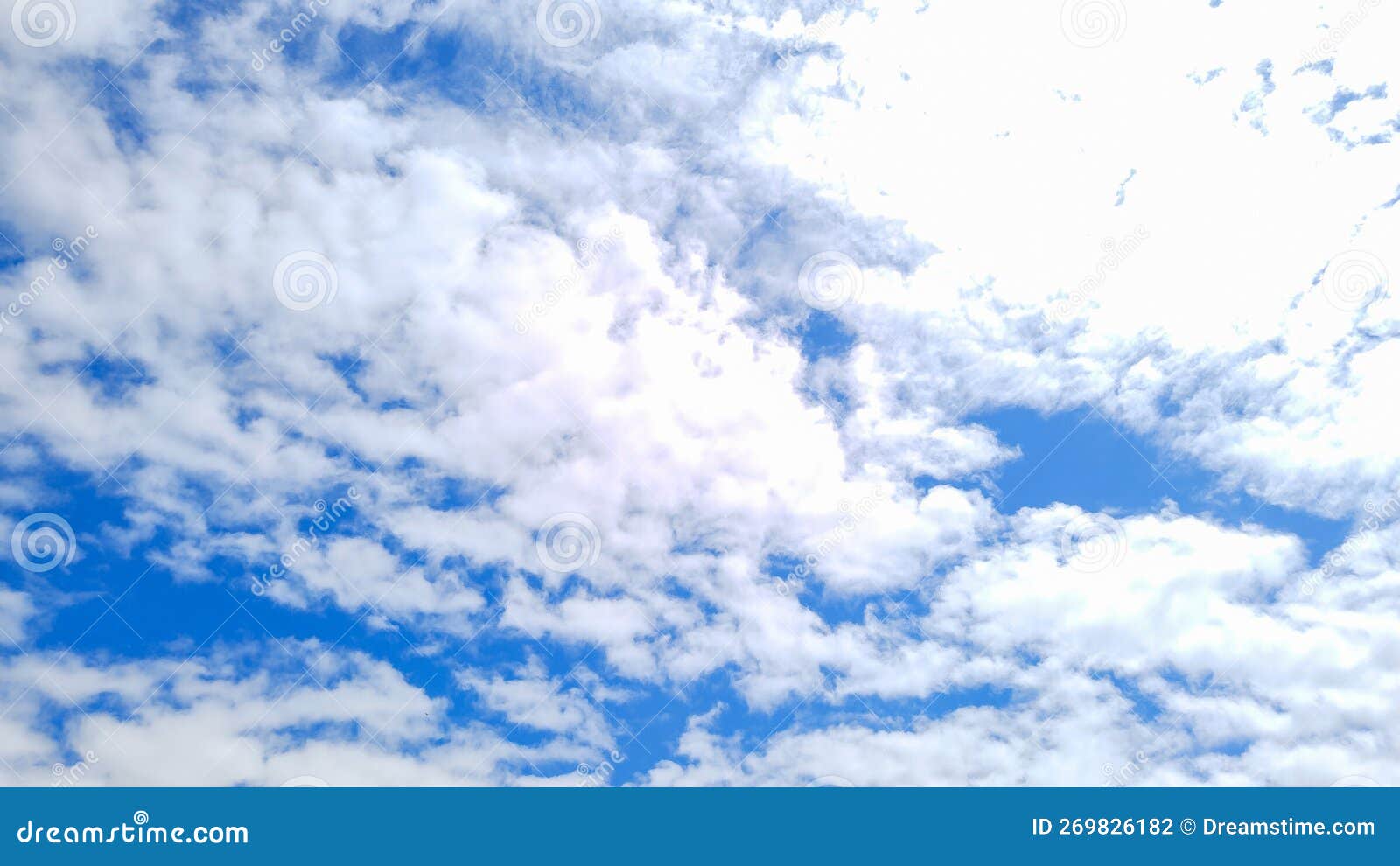Clouds pattern in blue sky stock photo. Image of patterns - 269826182