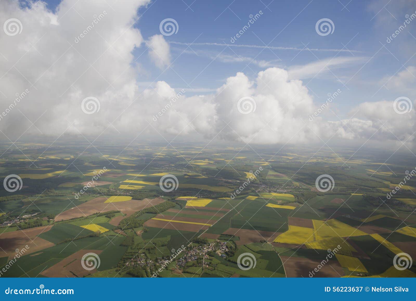 Clouds from the plain view stock image. Image of stratosphere - 56223637