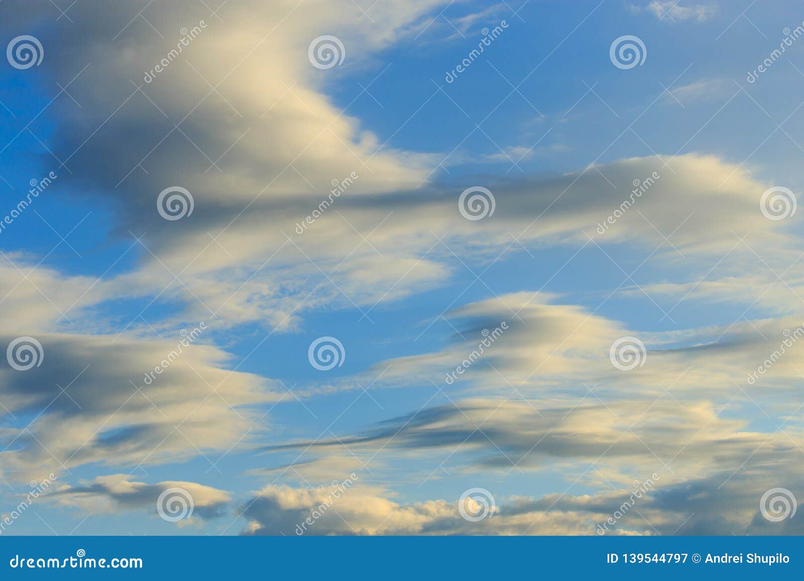 Clouds after Rain before Sunset As a Background Stock Image - Image of ...