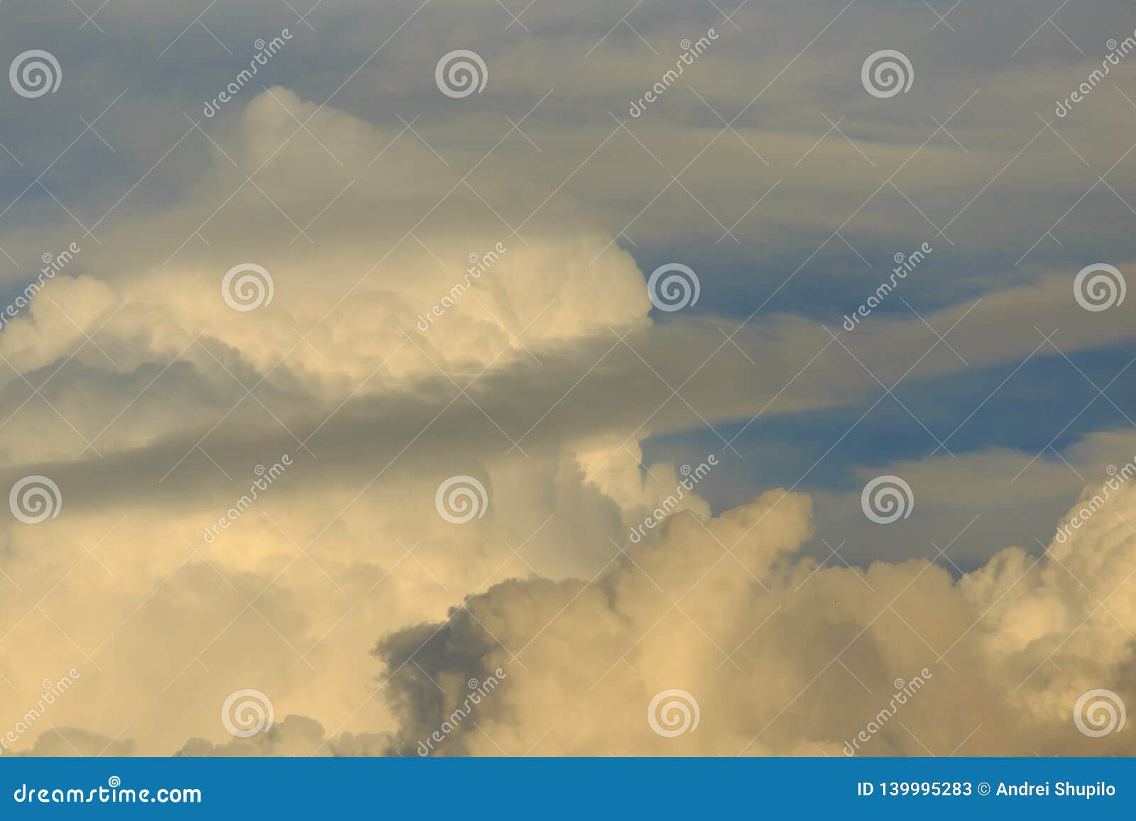 Clouds after Rain before Sunset As a Background Stock Image - Image of ...