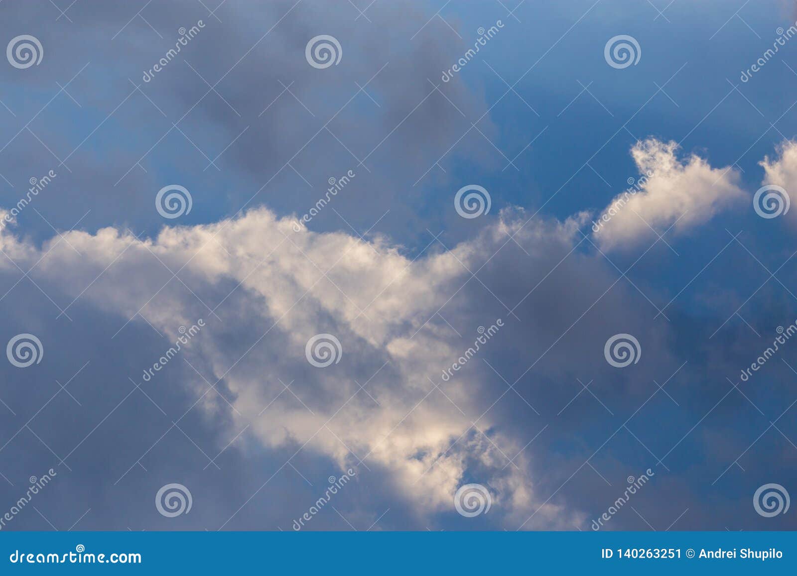 Clouds after Rain before Sunset As a Background Stock Image - Image of ...