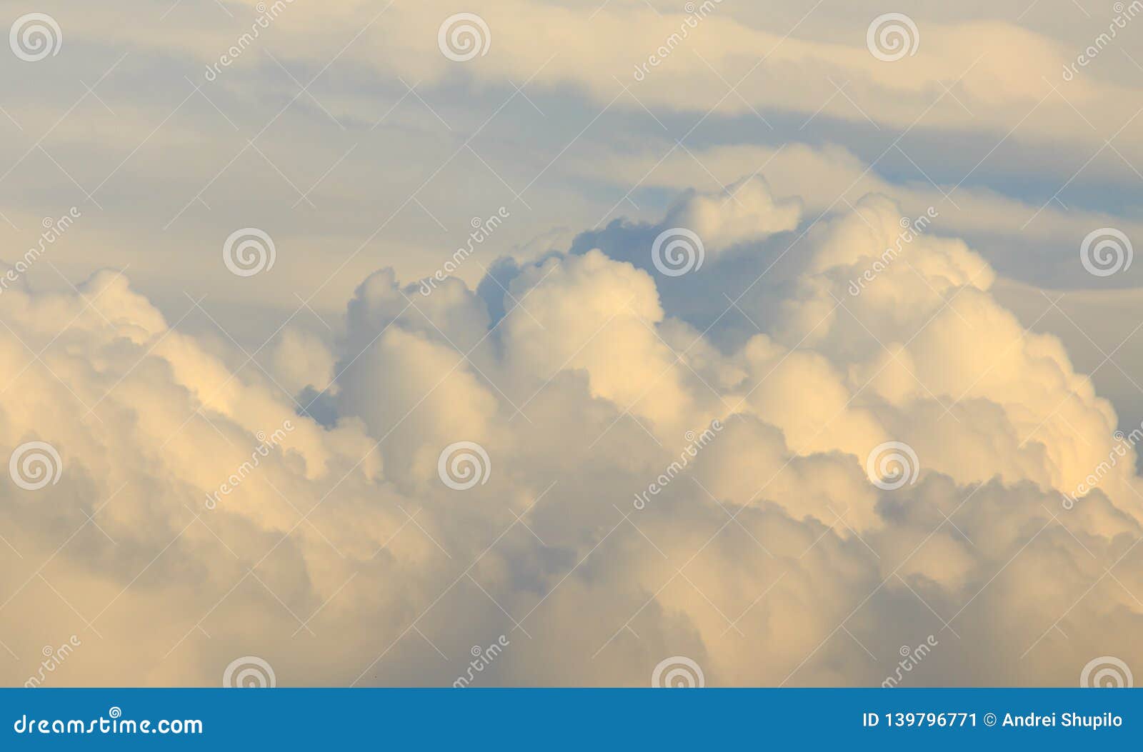 Clouds after Rain before Sunset As a Background Stock Image - Image of ...