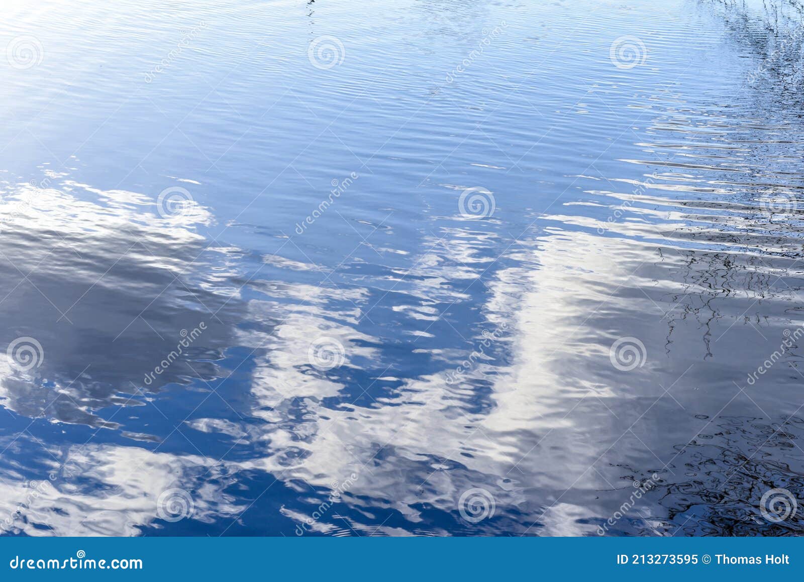 The Sky Is Reflected In The Calm Yenisei River. Panorama Stock Image ...