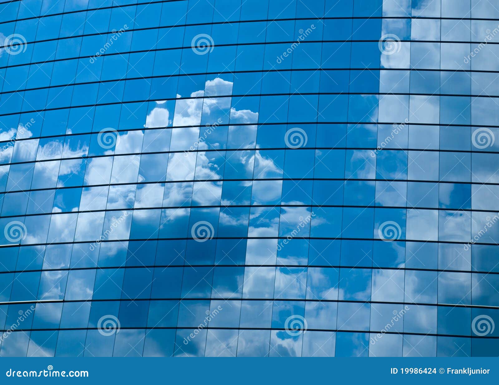 Clouds Reflected in Windows Stock Photo - Image of storm, exterior ...