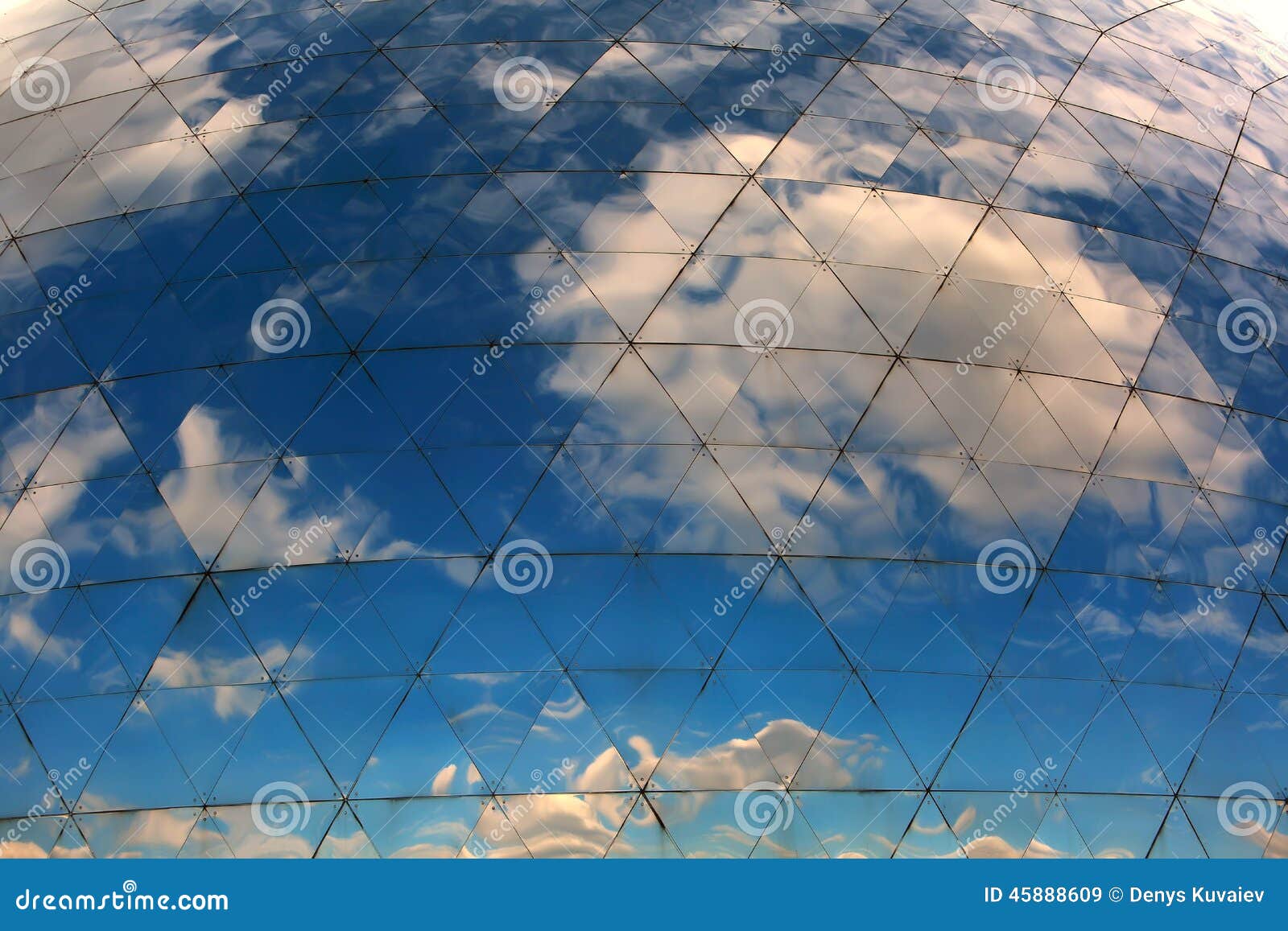 Clouds Reflected in Windows Stock Image - Image of contemporary ...
