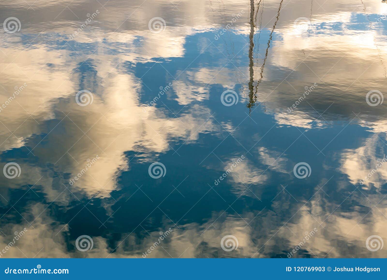 Clouds Reflecting in Ocean Water Stock Image - Image of clean ...