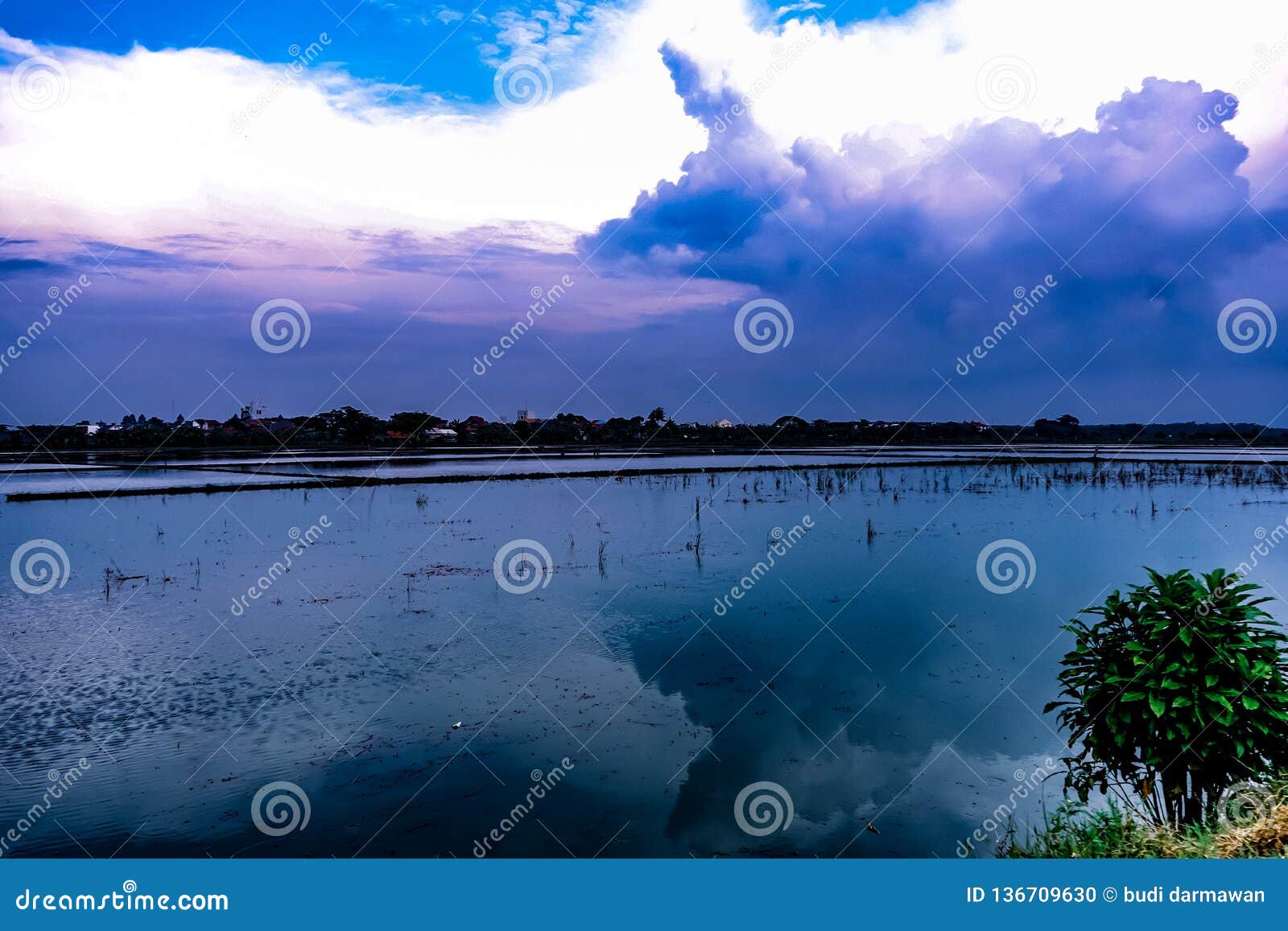Clouds reflections stock photo. Image of reflections - 136709630