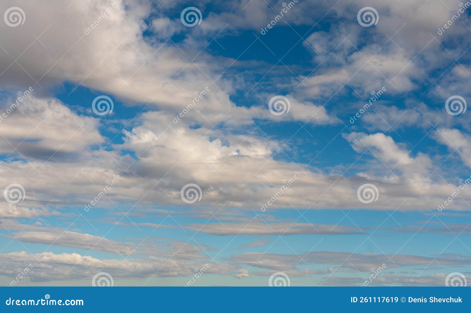 Clouds Rising from the Horizon in the Blue Sky Stock Image - Image of ...