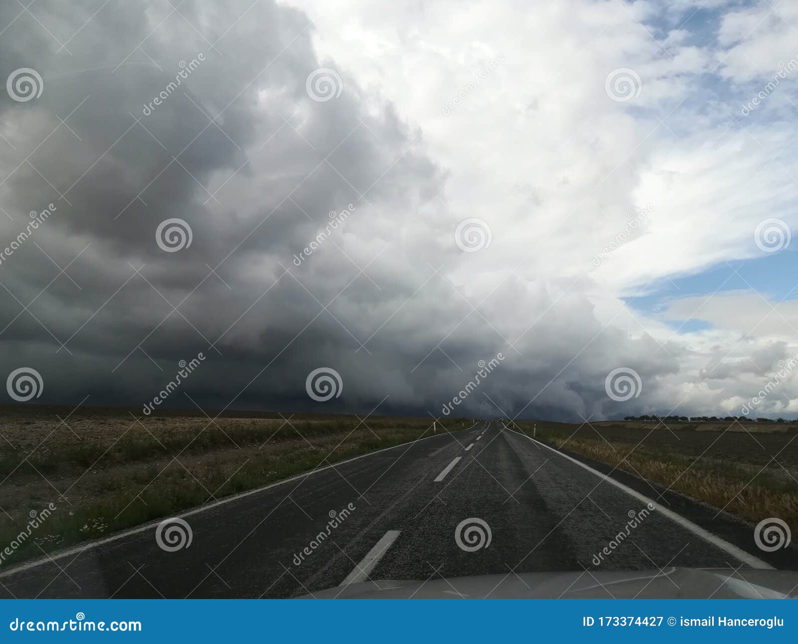 Clouds roads stock image. Image of road, asphalt, roads - 173374427