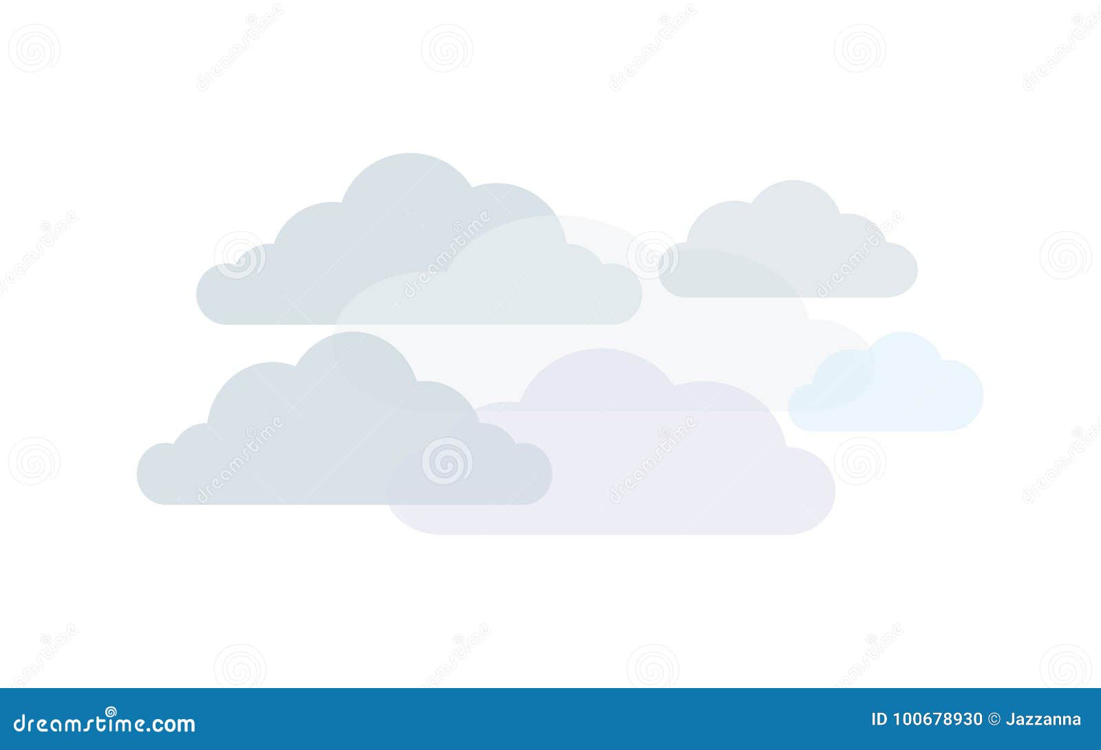 Clouds in shades of grey stock vector. Illustration of transparent ...