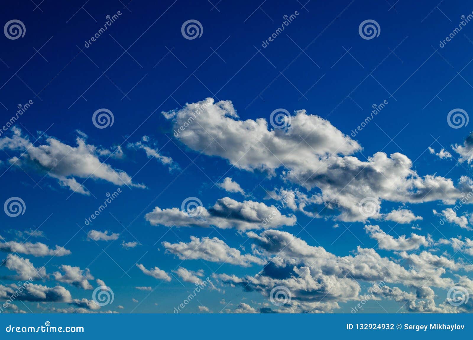 Clouds with Shadow on Blue Sky Stock Photo - Image of clouds, blue ...