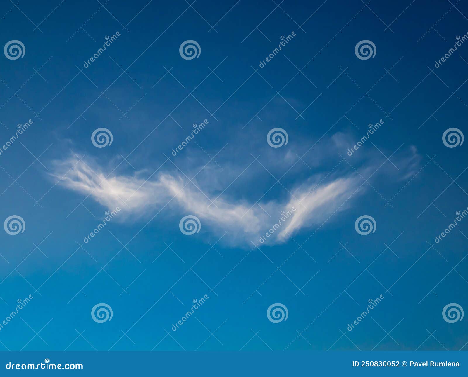 Clouds in the Shape of Beautiful Angel Wings. the Sky Changes from Dark ...