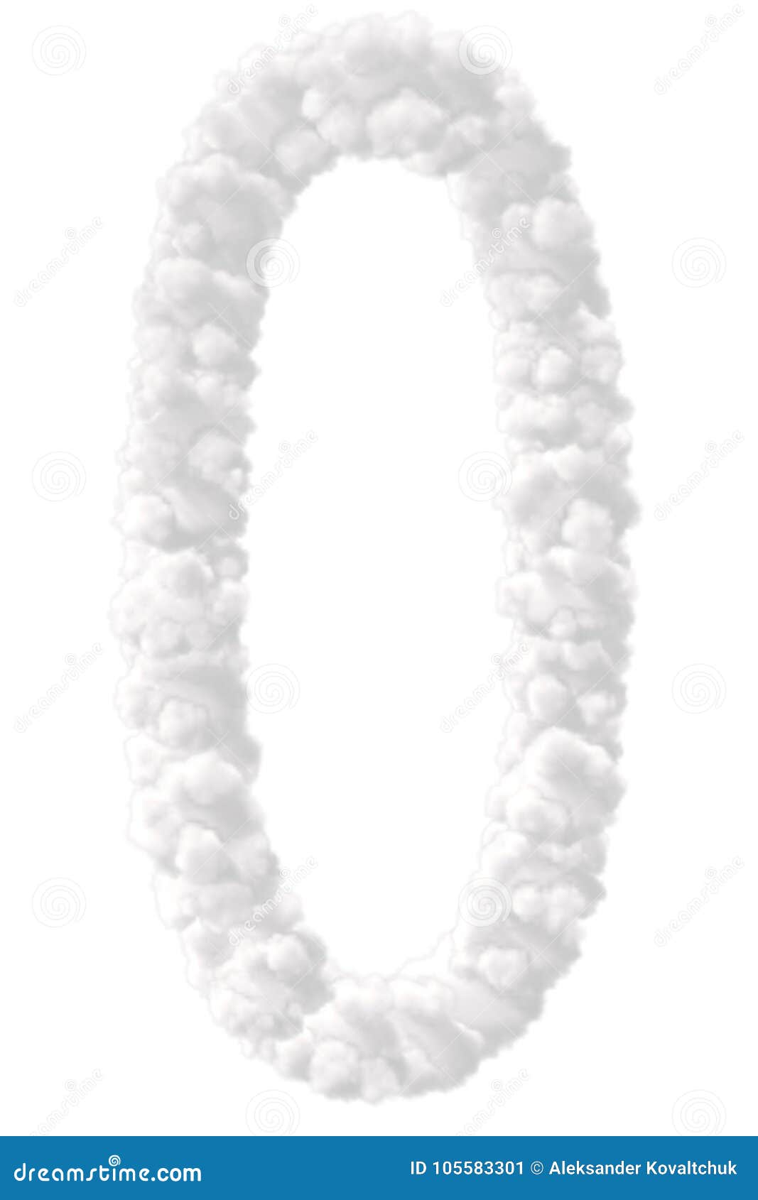 Clouds in Shape of Figure Zero Stock Image - Image of writing, zero ...