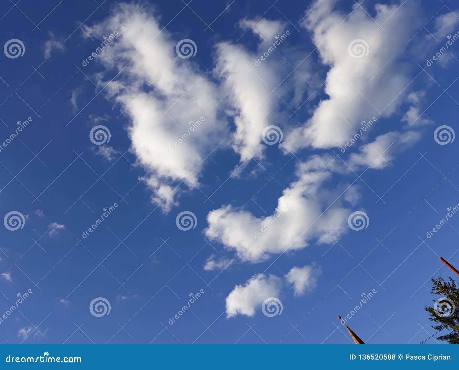 Playful clouds stock photo. Image of grandparents, lake - 136520588